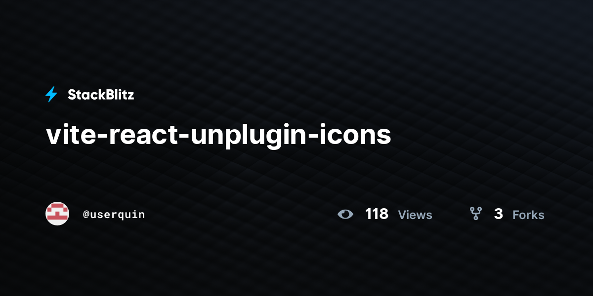 vite-react-unplugin-icons - StackBlitz