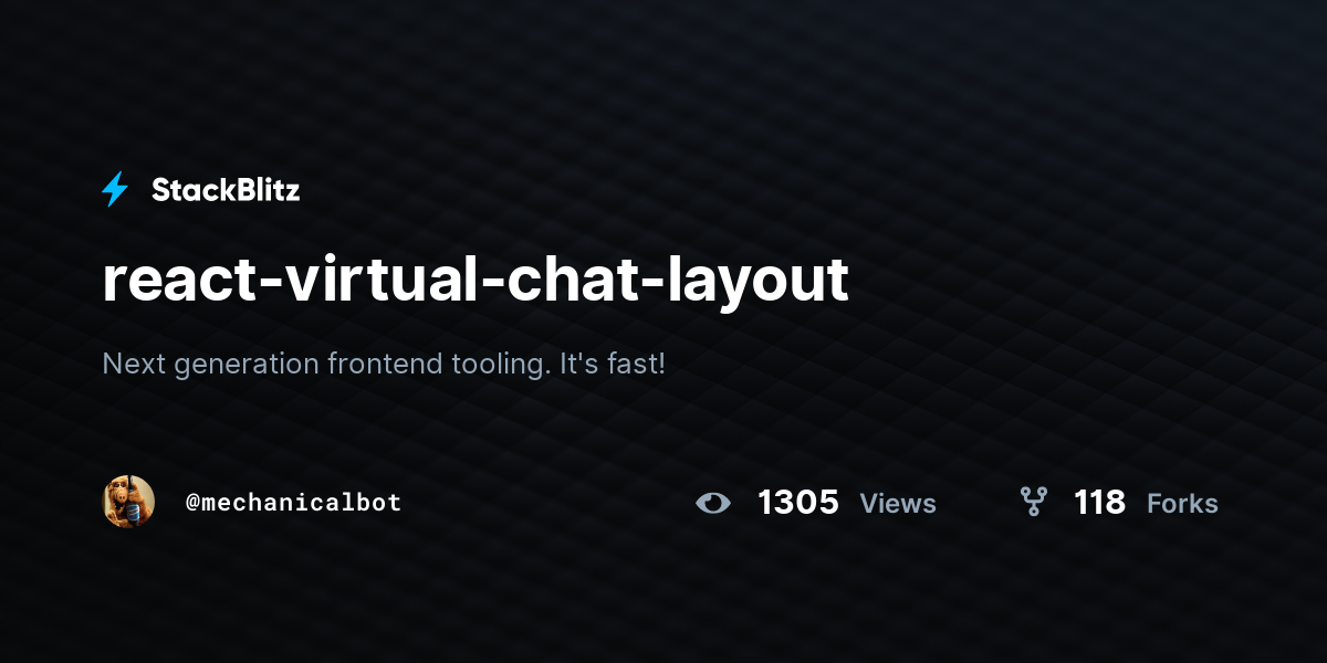 react-virtual-chat-layout - StackBlitz