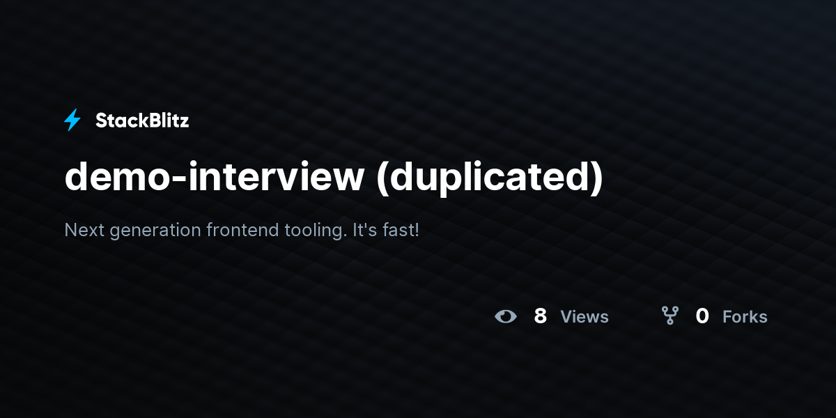 demo-interview (duplicated) - StackBlitz
