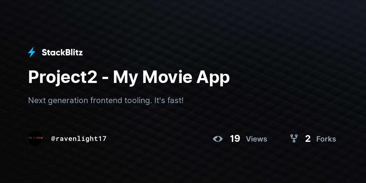 Project2 - My Movie App - StackBlitz
