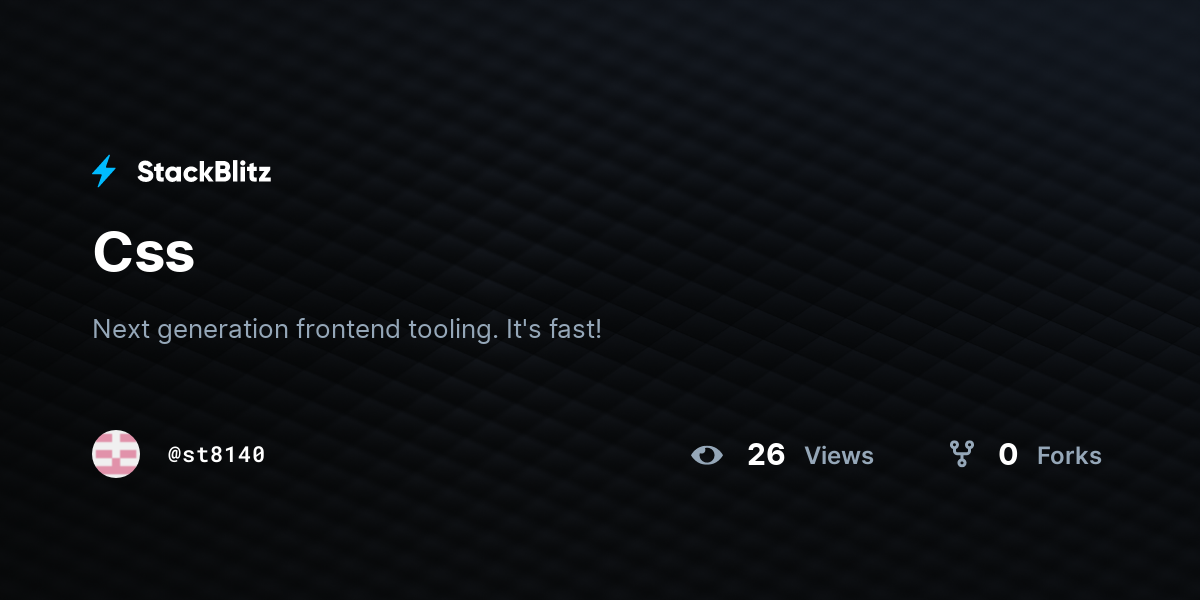 Css - StackBlitz