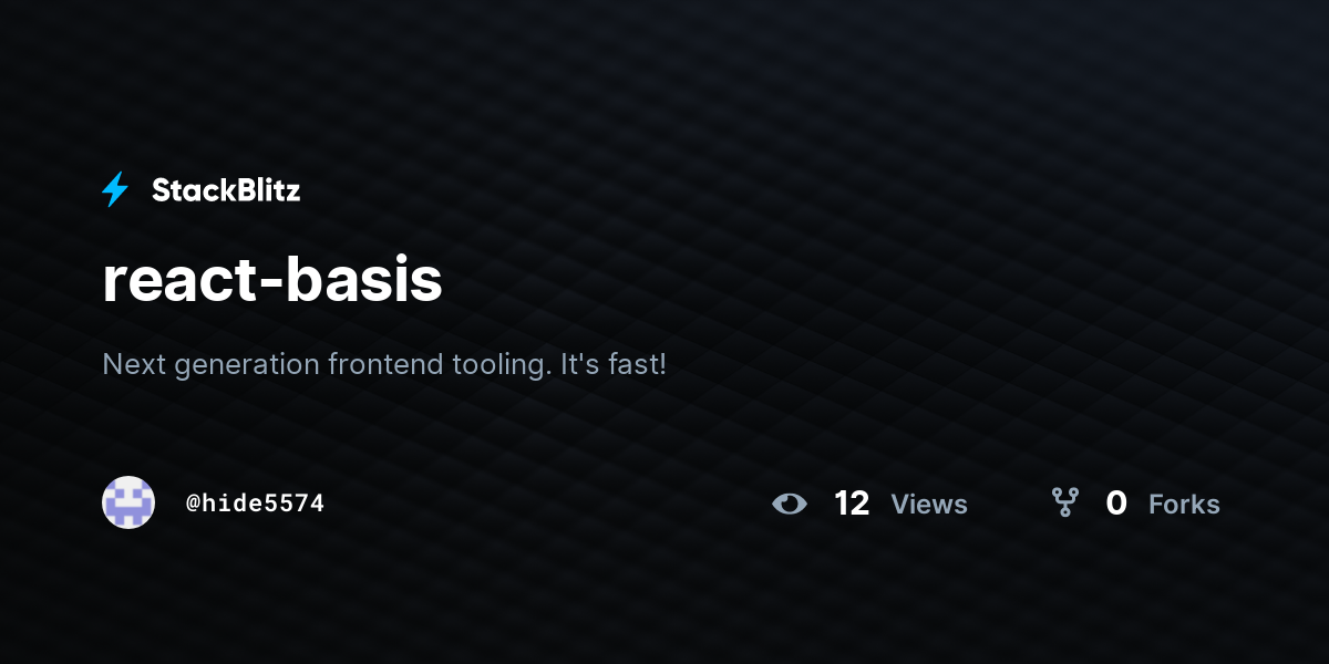 react-basis - StackBlitz