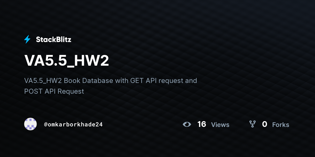 Va5 5 Hw2 Stackblitz