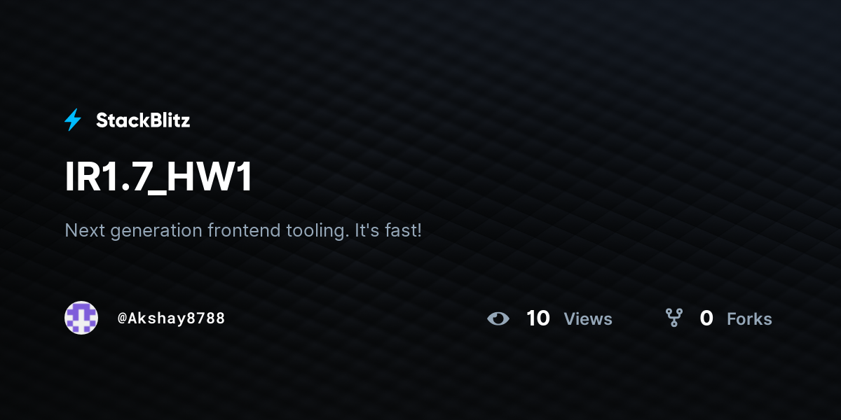 Ir1 7 Hw1 Stackblitz