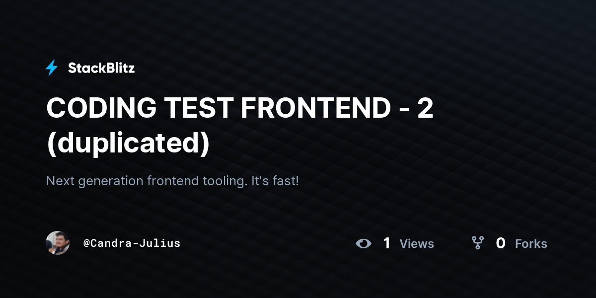 CODING TEST FRONTEND - 2 (duplicated) - StackBlitz
