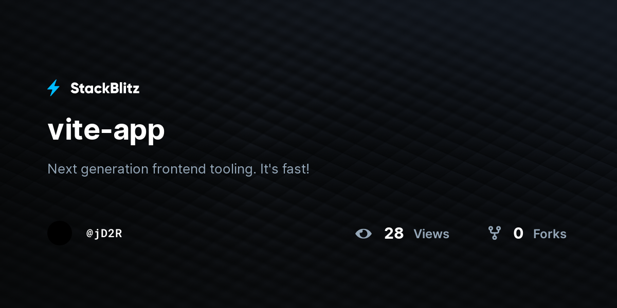 vite-app - StackBlitz