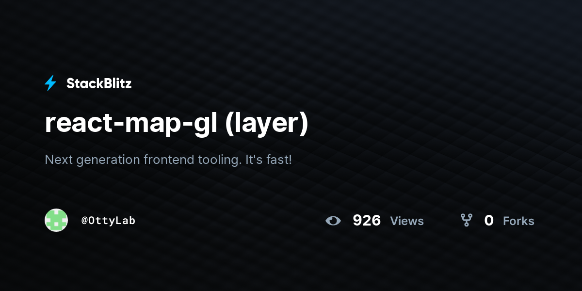 react-map-gl (layer) - StackBlitz