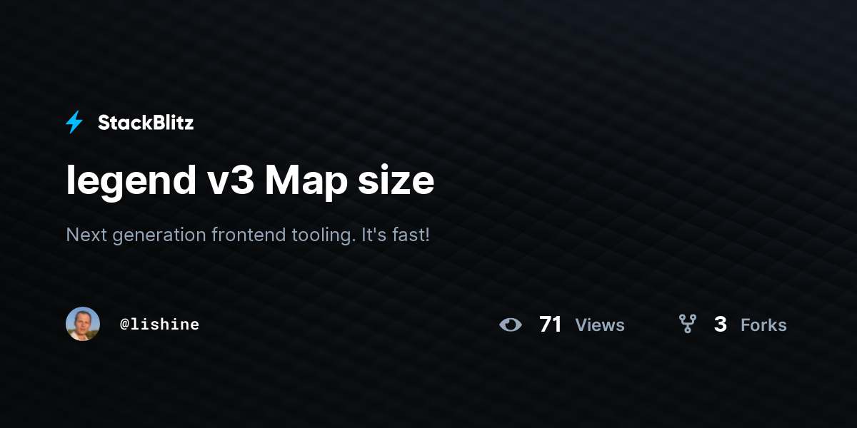 legend v3 Map size - StackBlitz
