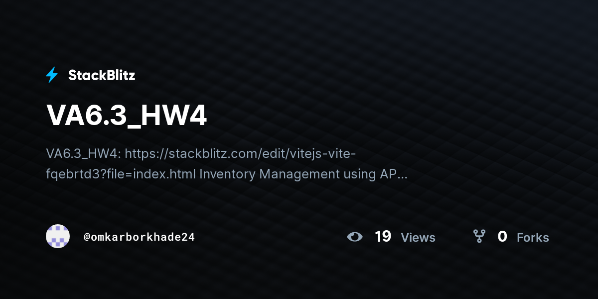 VA6.3_HW4 - StackBlitz
