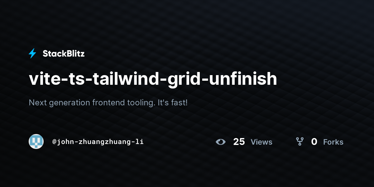 vite-ts-tailwind-grid-unfinish - StackBlitz