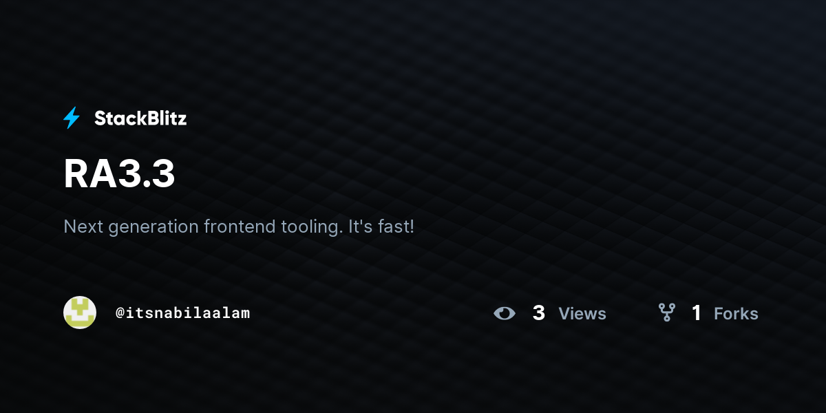RA3.3 - StackBlitz