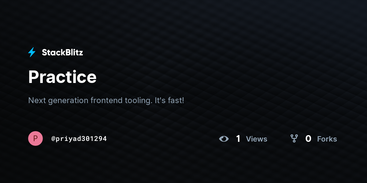 Practice - StackBlitz