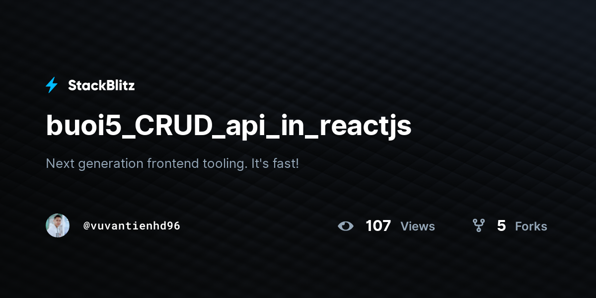 buoi5_CRUD_api_in_reactjs - StackBlitz buoi5_CRUD_api_in_reactjs - StackBlitz