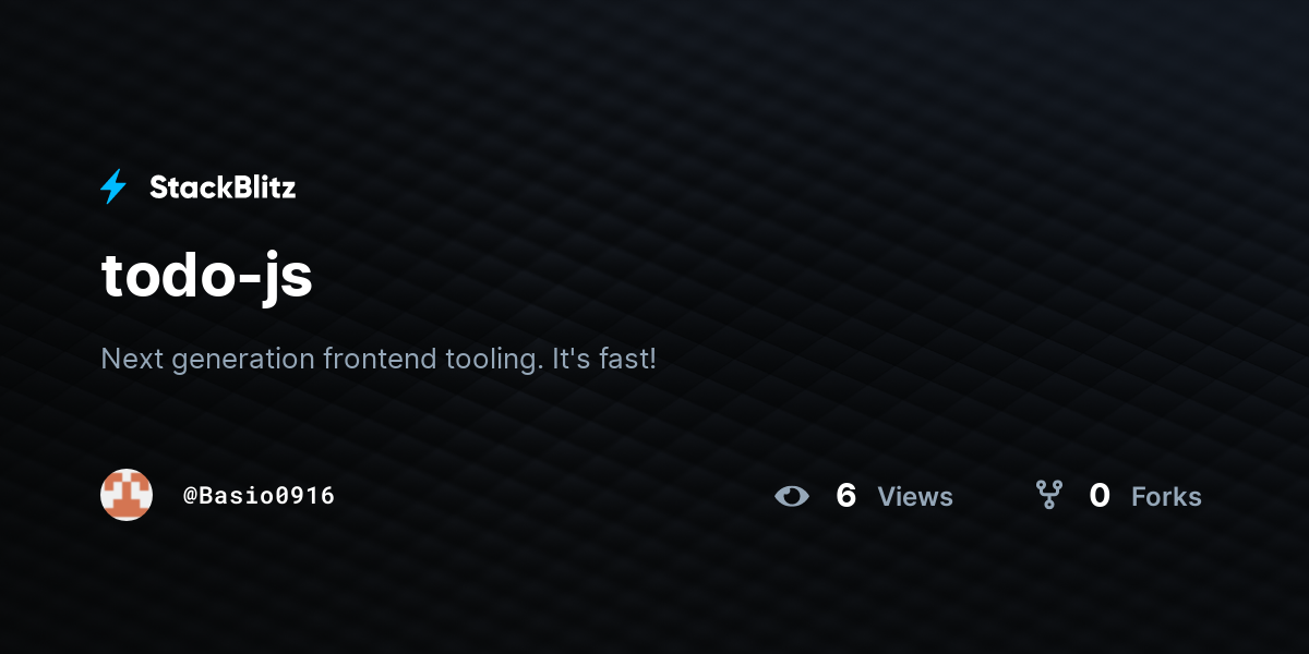 todo-js - StackBlitz