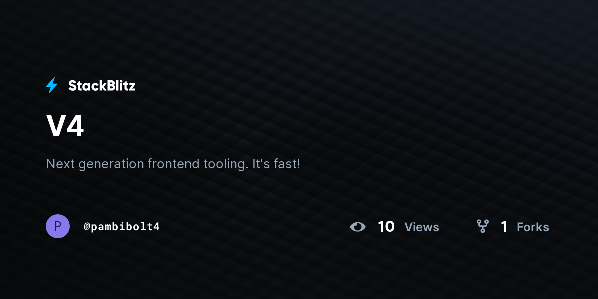 V4 - StackBlitz