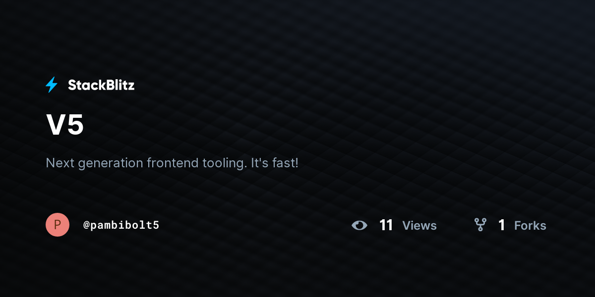 V5 - StackBlitz