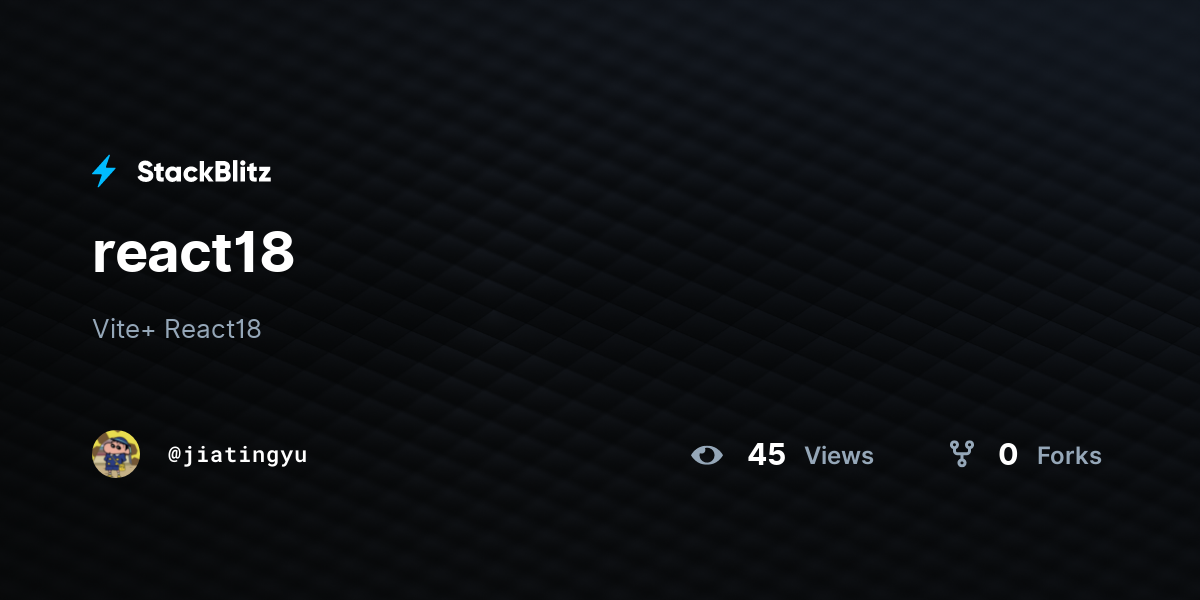 react18 - StackBlitz