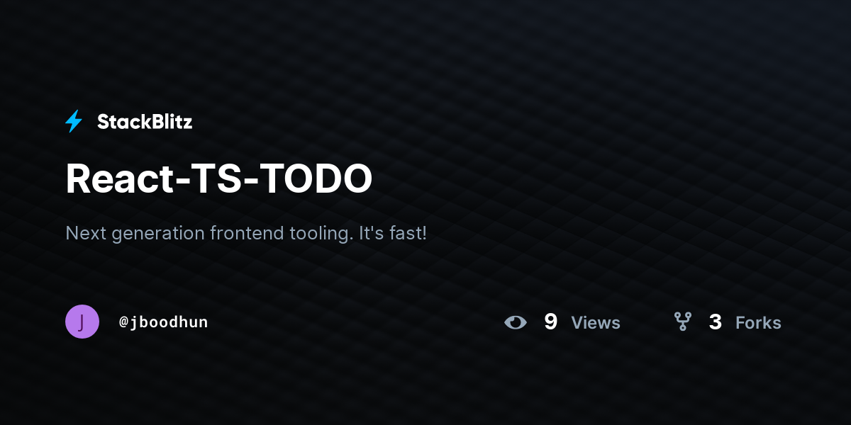 React-TS-TODO - StackBlitz