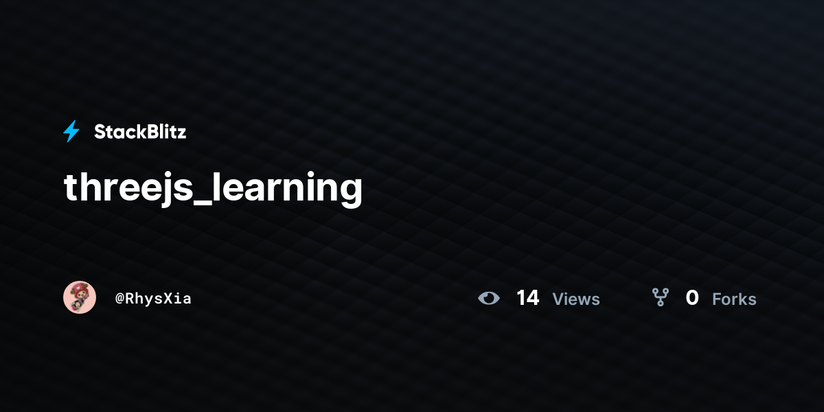 threejs_learning - StackBlitz