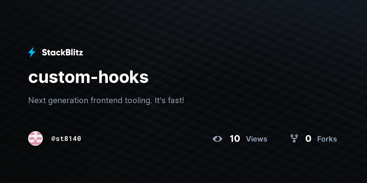 custom-hooks - StackBlitz