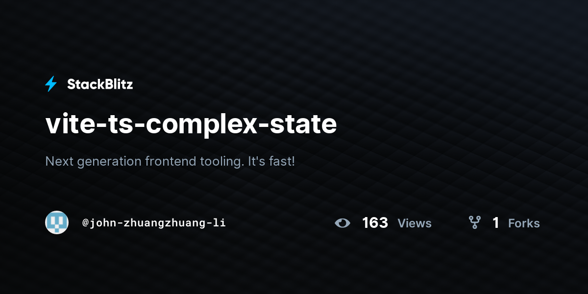 vite-ts-complex-state - StackBlitz