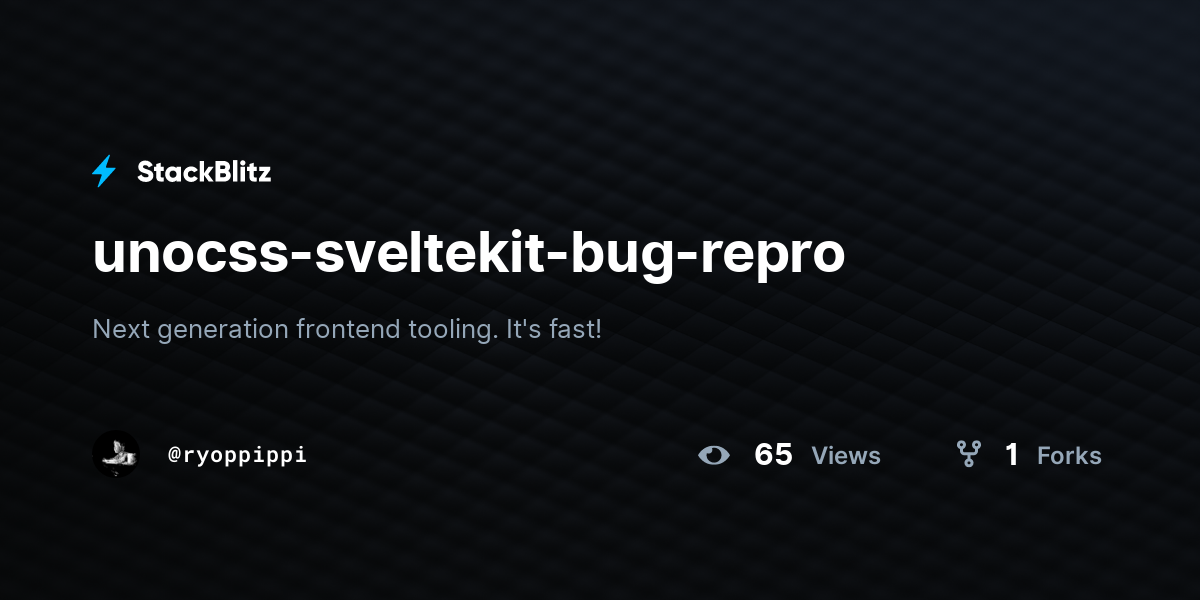 unocss-sveltekit-bug-repro - StackBlitz