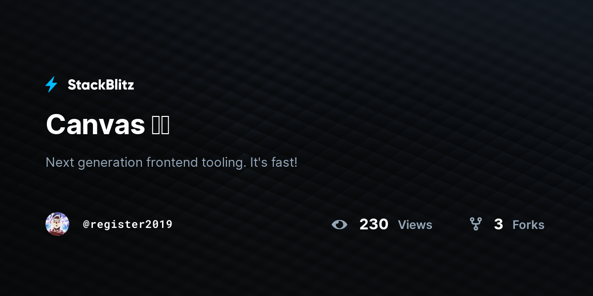 Canvas 扩展 - StackBlitz