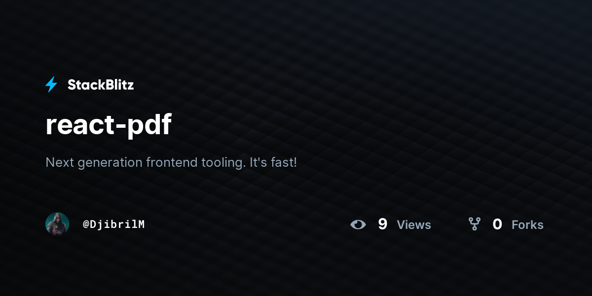 react-pdf - StackBlitz