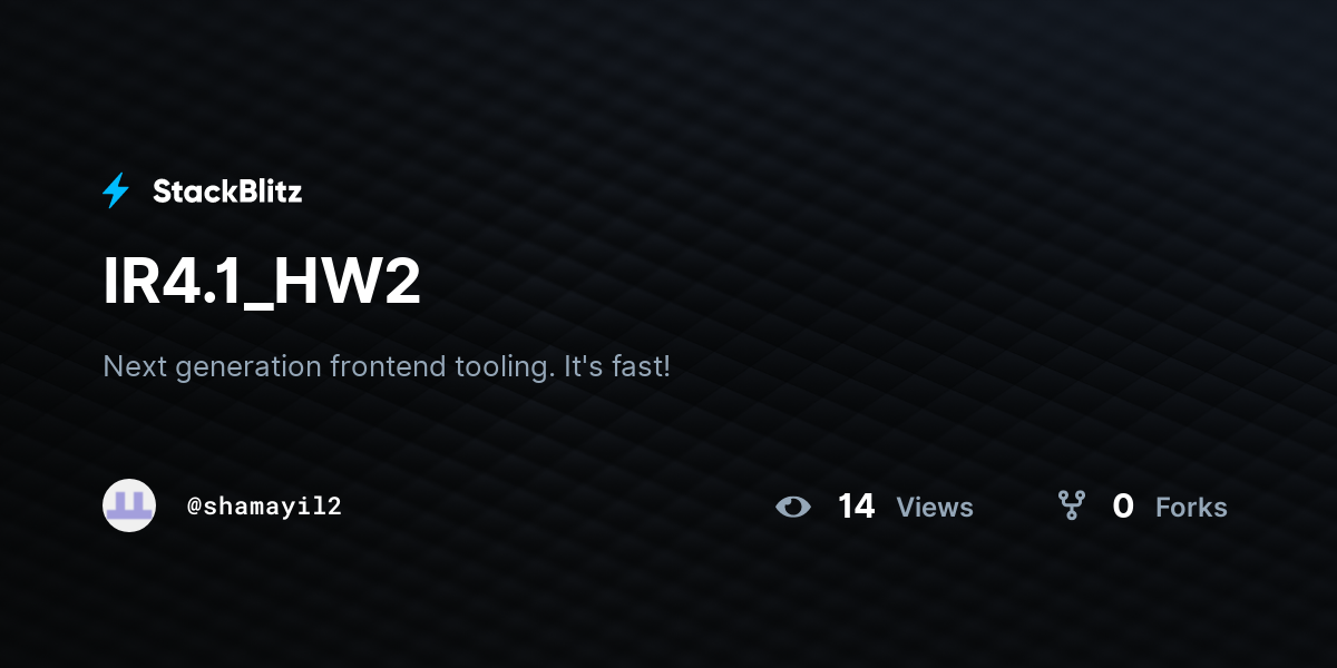 Ir4 1 Hw2 Stackblitz