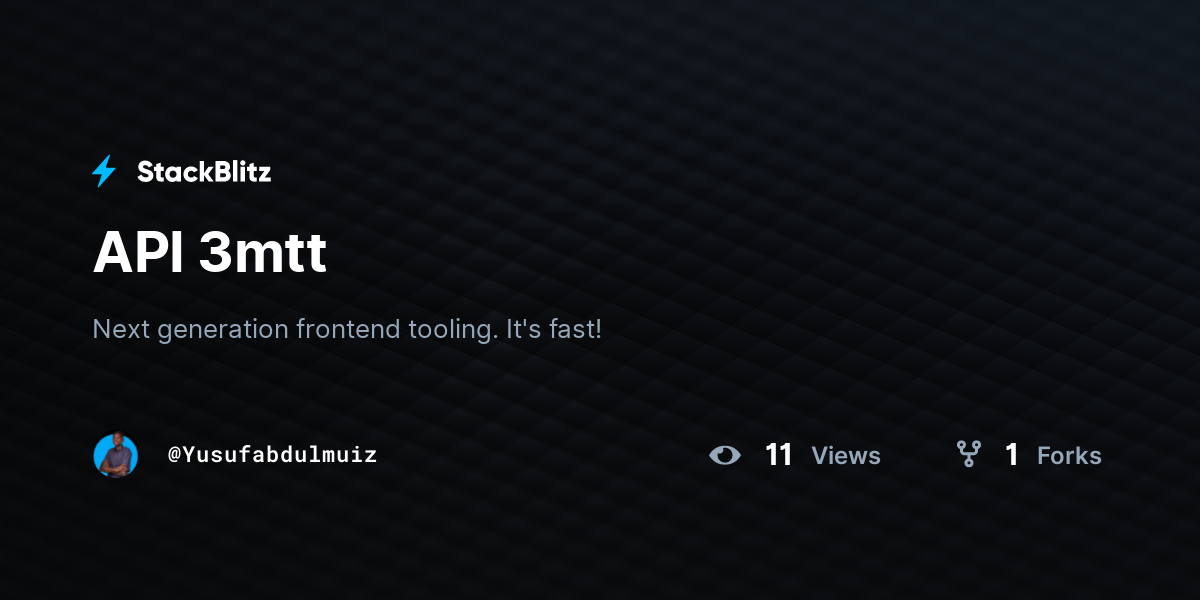 API 3mtt - StackBlitz