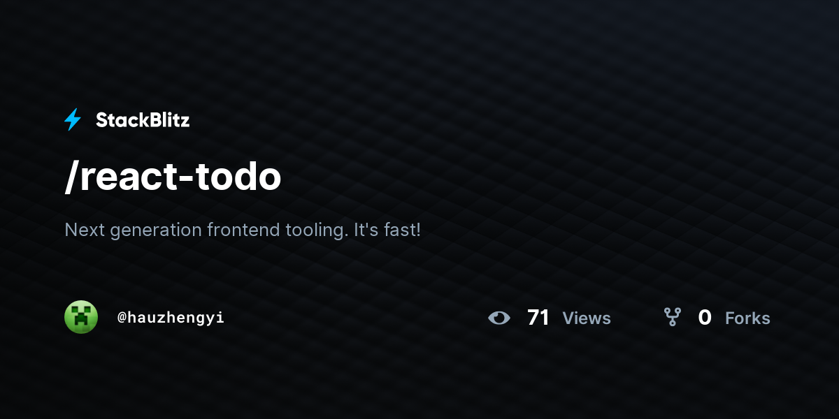 /react-todo - StackBlitz
