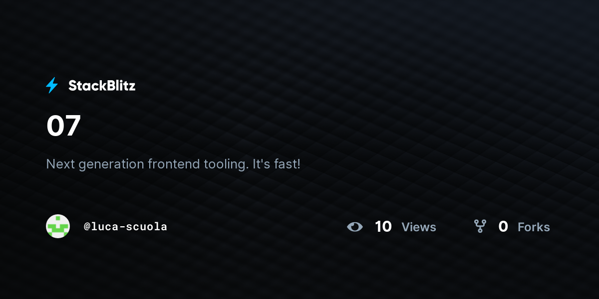 07 - StackBlitz