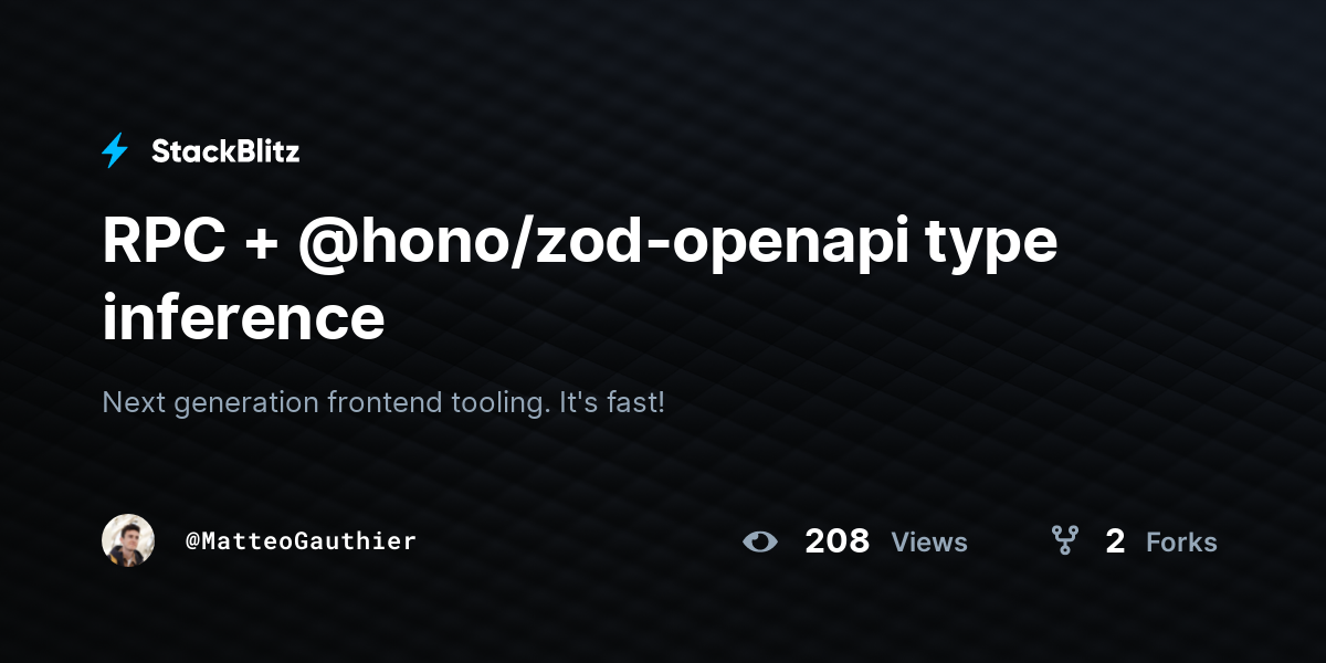 RPC + @hono/zod-openapi type inference - StackBlitz