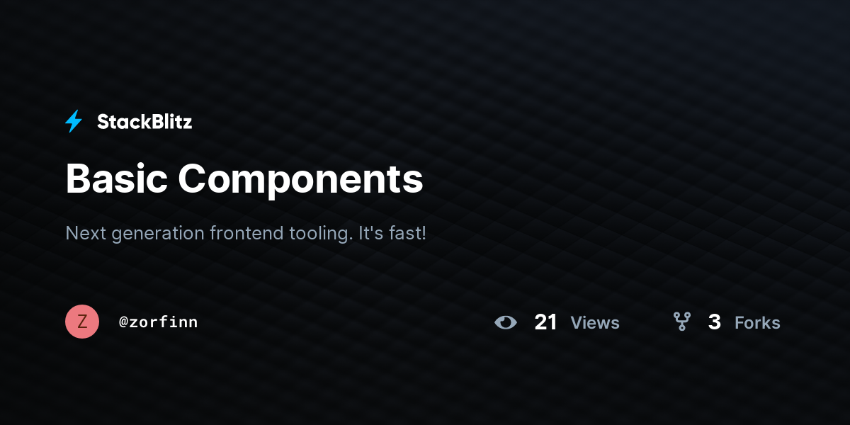 Basic Components - StackBlitz
