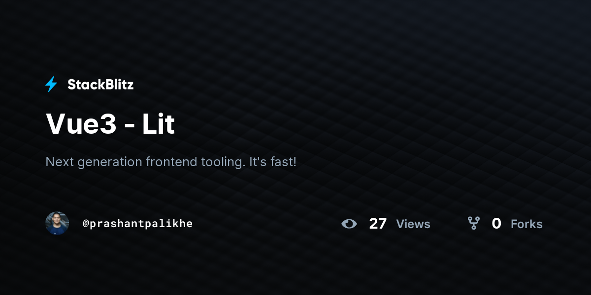 Vue3 - Lit - StackBlitz Vue3 - Lit - StackBlitz