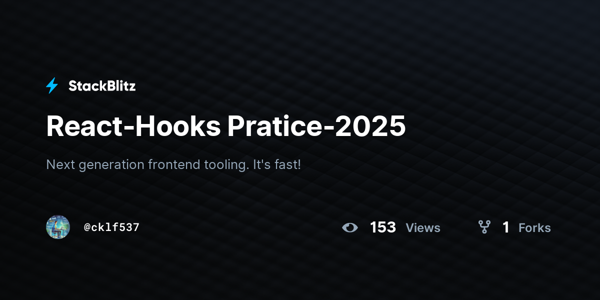 React-Hooks Pratice-2025 - StackBlitz