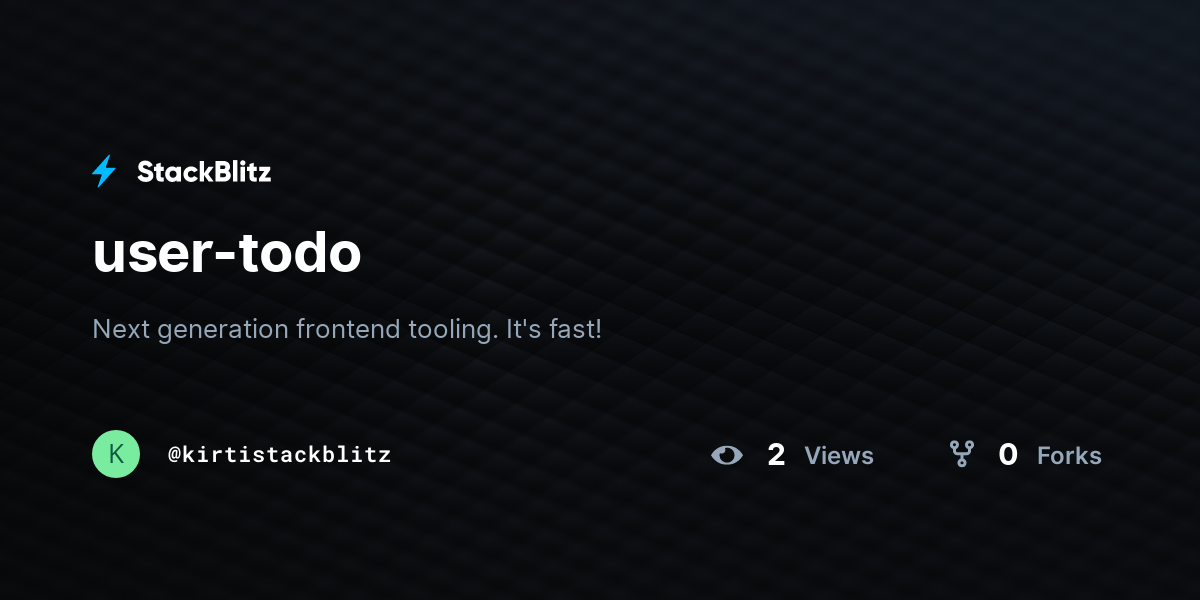 user-todo - StackBlitz
