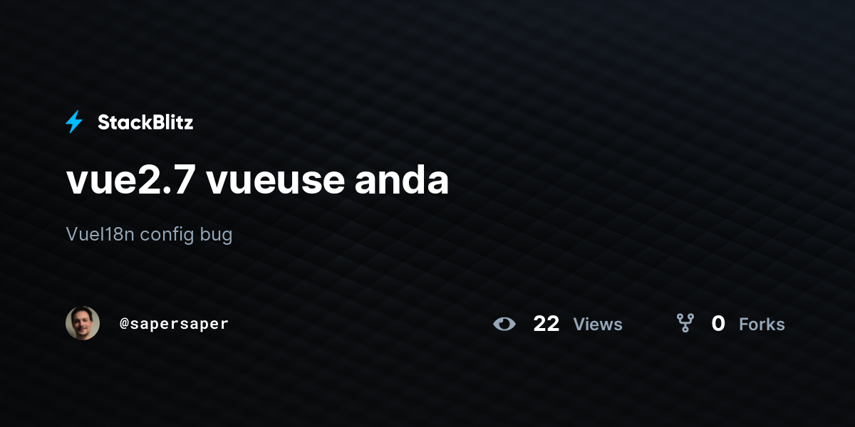 vue2.7 vueuse anda - StackBlitz