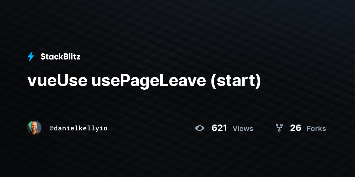 vueUse usePageLeave (start) - StackBlitz