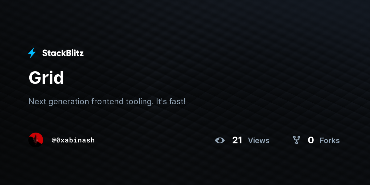 Grid - StackBlitz