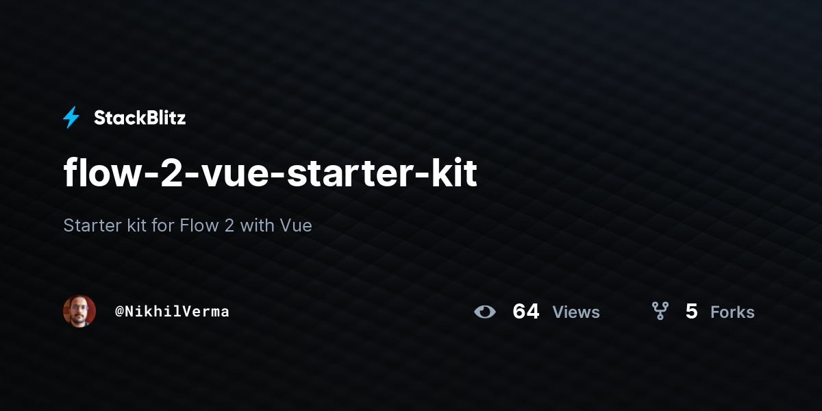 flow-2-vue-starter-kit - StackBlitz flow-2-vue-starter-kit - StackBlitz