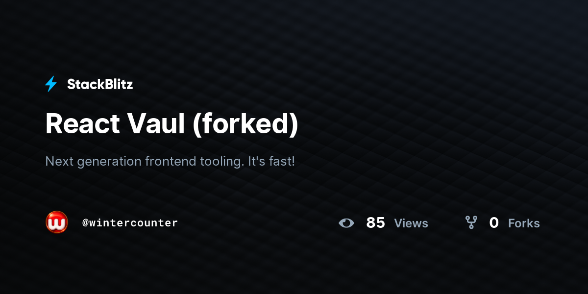 React Vaul (forked) - StackBlitz
