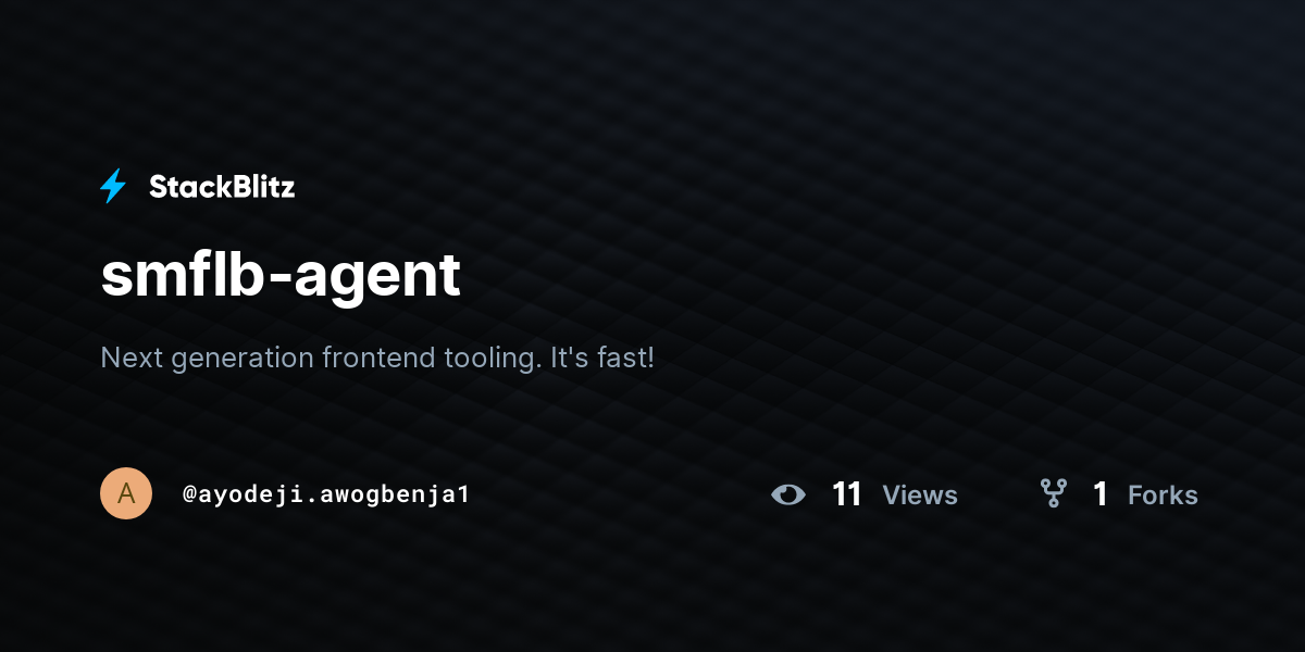 smflb-agent - StackBlitz