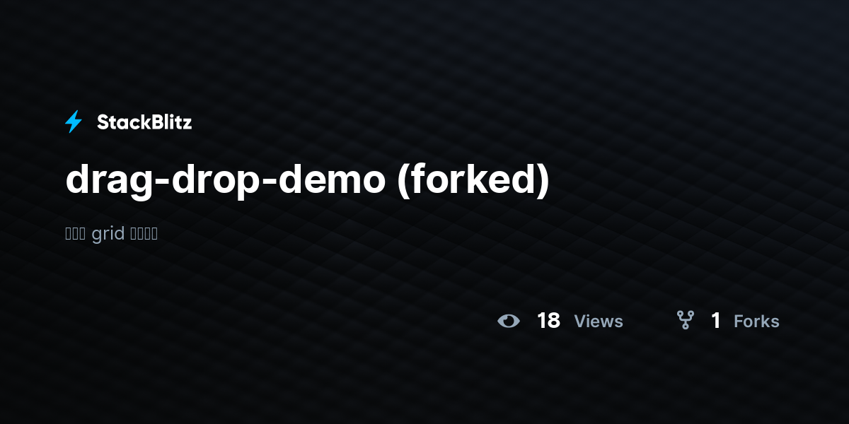 drag-drop-demo (forked) - StackBlitz