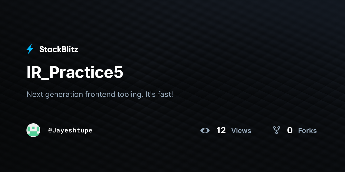 IR_Practice5 - StackBlitz