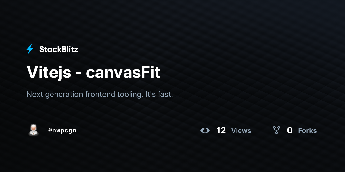 Vitejs - canvasFit - StackBlitz