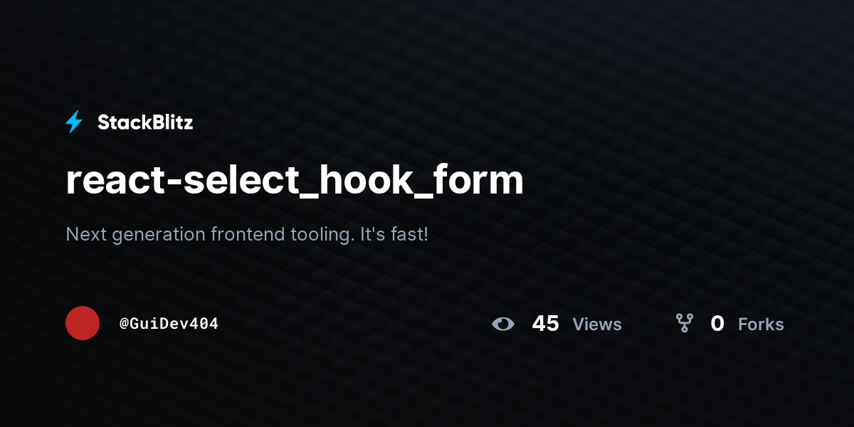 react-select_hook_form - StackBlitz