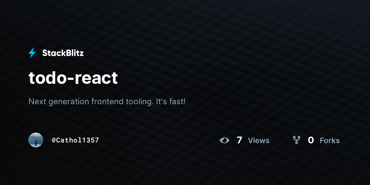 todo-react - StackBlitz