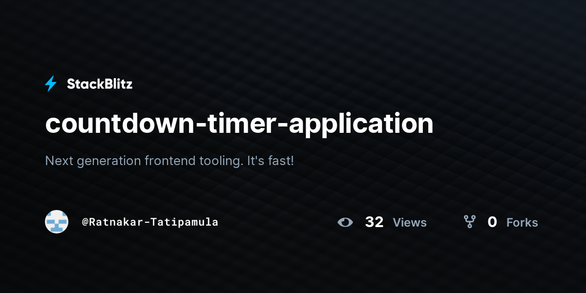 countdown-timer-application - StackBlitz