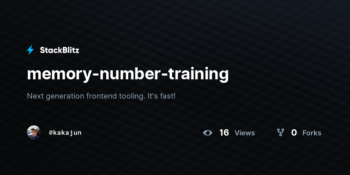memory-number-training - StackBlitz